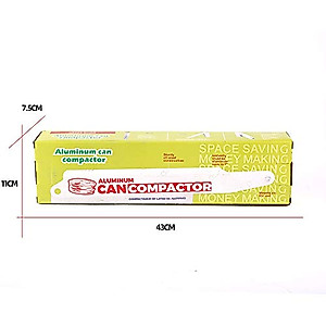 DALAO Aluminum Can Compactor,can crusher,16 oz Metal Can Crusher/Smasher, Crushes Soda Cans,Heavy Duty Metal Wall Mounted Soda Smasher – Eco-Friendly Recycling Tool