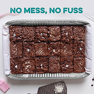 Aluminum Pans With Lids 9x13 [10 Sets] Aluminum Foil Pans Trays With Lids - Half Size Tin Foil Disposable Pans For Baking, Roasting, Cake Serving Dishes, Catering Supplies, Steam Table Chafing