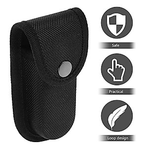 OSALADI 2 Pcs Pocket Knife Sheath Portable Pouch Knife Holders Shop Knife Sheaths Knife Sheath Holster Knife Storage Pouch with Belt Loop (Width: 6.4CM, Height 2.8CM)