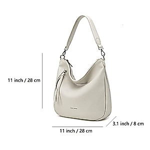 Hobo Bag Purses for Women Large Designer Top Handle Shoulder Handbags Ladies Large Tote Bucket Concealed Carry Purse Satchel Crossbody with Zipper for Women