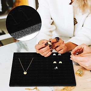 Cabilock Ring Display Ring Jewelry Inserts Jewelry Sponge Insert Mat 10pcs Jewelry Box Pad Sponge Earrings Display Stand Travel Travel Jewlerly Case Travel Jewelry Ring Insert Display Mat