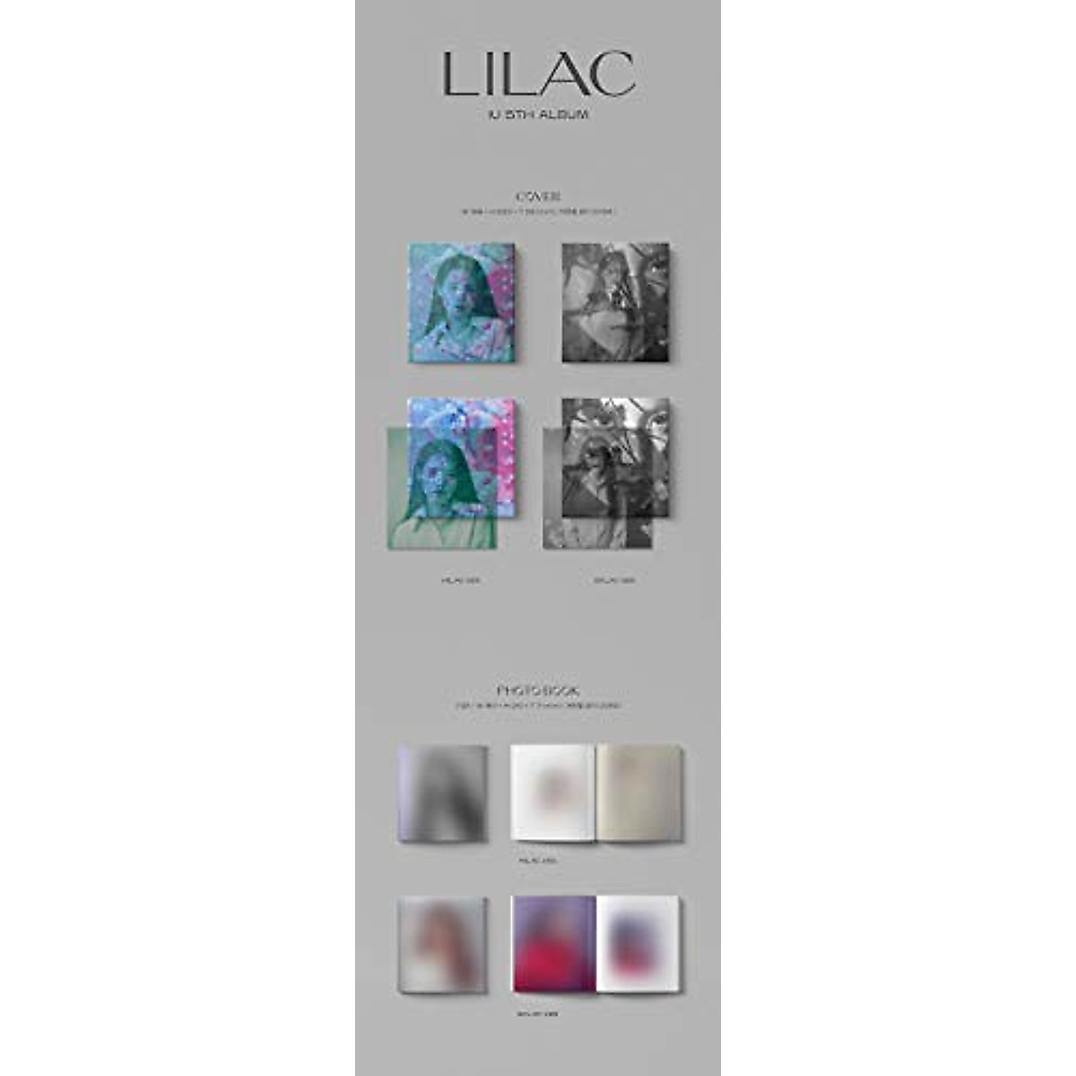 IU - LILAC (Vol.5) Album+Folded Poster+Extra Photocards Set (BYLAC ver.)