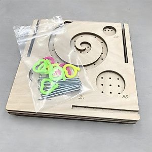 Multifunctional Knitting Tool, 2024 New All-in-One Wooden Yarn Bowl, Wooden Yarn Bowl Knitting Bowl, Yarn Bowl for Knitting, Yarn Organizers and Storage, Great Choose for Crochet Lovers (1 Set)