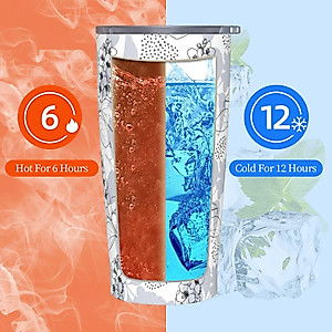 JASROTAO Gray Flower Tumbler,Flowers 20oz Stainless Steel Insulated Travel Tumbler,Travel Coffee Mug with Lid and Straw Water Bottle Drink Tumbler Cups Gifts for Women Men Lovers