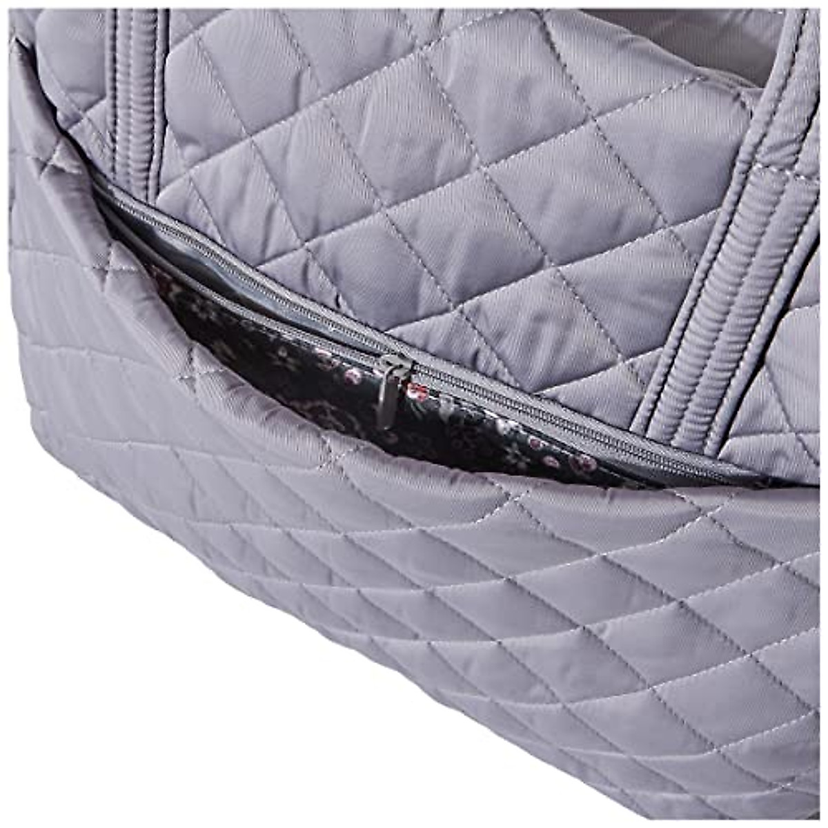 Vera Bradley Women's Performance Twill Ultimate Baby Diaper Bag, Tranquil Gray, One Size