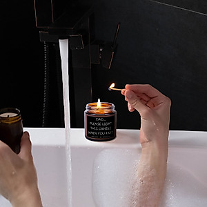 Funny Gifts Candles for Dad, Father's Day Gift Candle Birthday Present for Daddy Step Dad Father in Law Sandalwood Scented (4 oz)