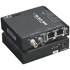 Black Box Network - LBH100A-HD-SC-24 - Black Box LBH100A-HD-SC-24 Transceiver/Media Converter - 2 x Network (RJ-45) - 1 x SC Ports - 100Base-X, 10/100Base-TX - Rack-mountable, Rail-mountable