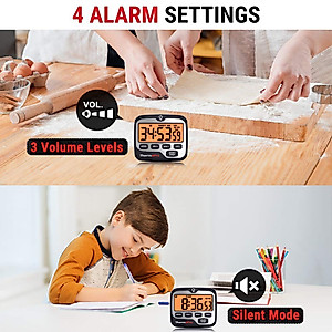 ThermoPro TP-02S Instant Read Meat Thermometer+ThermoPro TM01 Kitchen Timers for Cooking