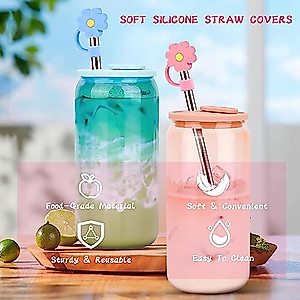 6PCS Straw Cover for Stanley Cup, Silicone Straw Covers Cap for Stanley Cup 40 oz, Straw Topper with 30 Oz Tumbler, Mini 10mm for Stanley Cup Straw Cover for Tumblers