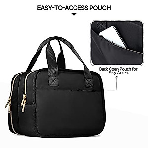 Fasrom Wearable Breast Pump Bag with Cooler Compatible with Elvie and Willow Hands-Free Pumps and Medela Pump in Style, Portable Pump Carrying Case for Working Moms, Black (Bag Only, Patent Design)