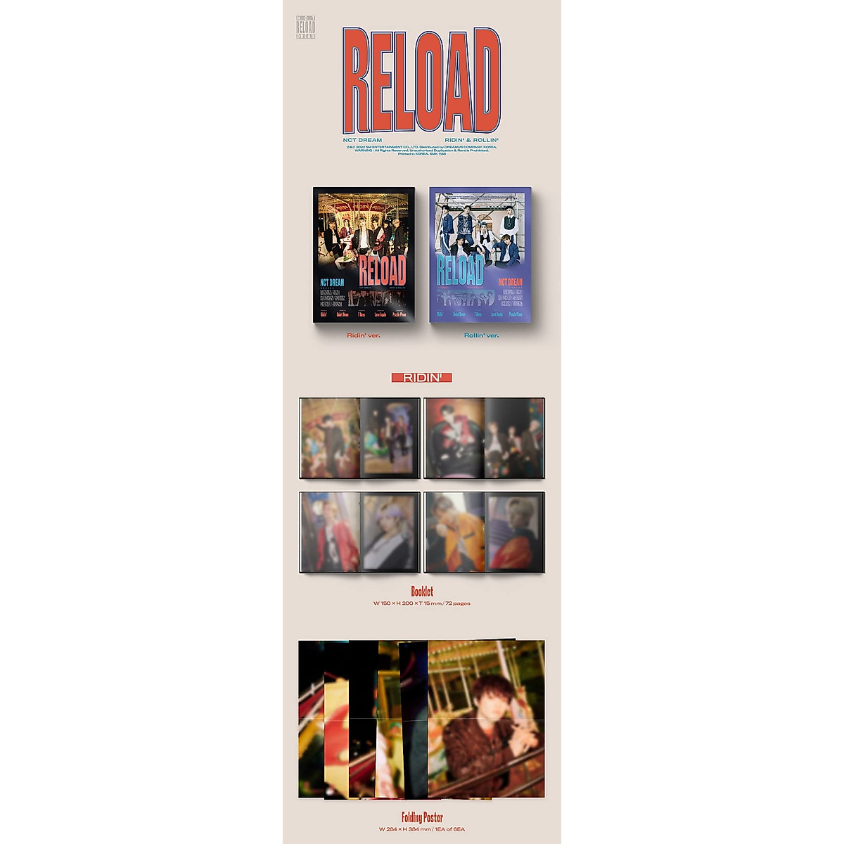 NCT DREAM - RELOAD CD Rollin' ver.