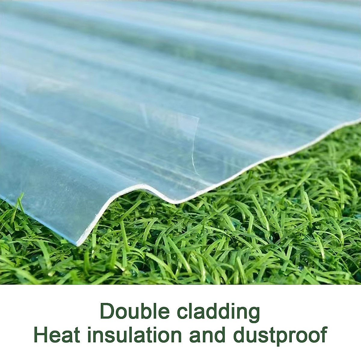 Corrugated Roof Cladding Panel,3/5/7/8/11/12/18 Pcs Fiberglass Daylighting Panels,Roofing Sheet,Sun Protection Heat-Insulating Panels,for Greenhouse Canopy Carport (35x71in,3 pcs)