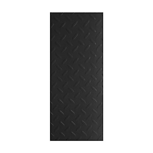 Resilia Premium Under The Sink Mat- Large Universal Size, Cut to Fit Cabinets, Shelf & Drawer Liners, Thick Plastic Diamond Plate Surface, 24 x 48 inches, Black