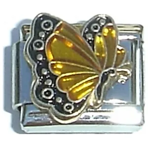 November Flying Butterfly Italian Charm