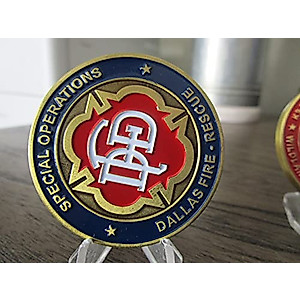 Dallas Fire Department Special Operations k9 Hazmat Swiftwater WildlandChallenge Coin