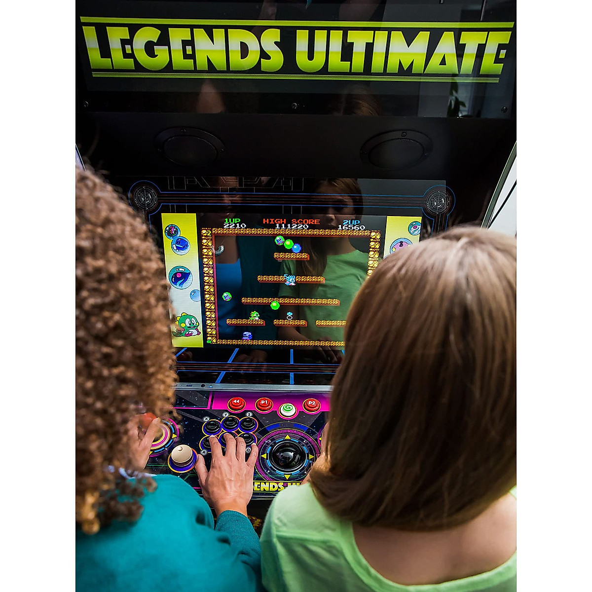 Legends Ultimate Arcade, Full Size Game Machine, Home, Classic Retro Video Games, Over 300 Licensed Arcade and Console Games, Action Fighting Puzzle Sports & More, WiFi, HDMI, Bluetooth