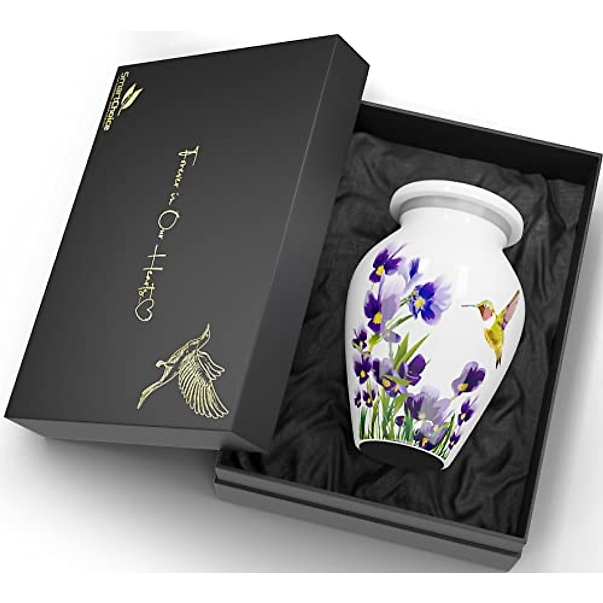 SmartChoice Urn Keepsake for Ashes Cremation Urn Hummingbird Keepsake for Human Ashes - Affordable Funeral Keepsake Urn for Ashes Handcrafted Urn