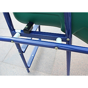 Zolyndo Metal Swing Sets for Backyard with Swing Seats, Slider, Teeter-Totter, and Swing Glider, Swingset Outdoor for Kids 3-8 with Heavy Duty A-Frame Blue (5 in 1)