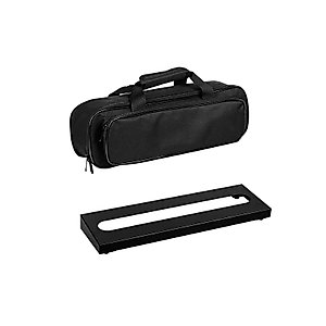 GOKKO Small Guitar Pedal Board 15.7 x 4.9 inches Pedalboard with Carrying Bag