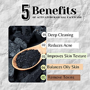 One With Nature 3 Pack Dead Sea Salt Activated Charcoal Soap Black Bar Soap Detoxifying Body Wash Soap Bar & Face Soap Vegan Men Soap with Shea Butter 100% Natural Soap for Men & Women Soap Bar, 4oz