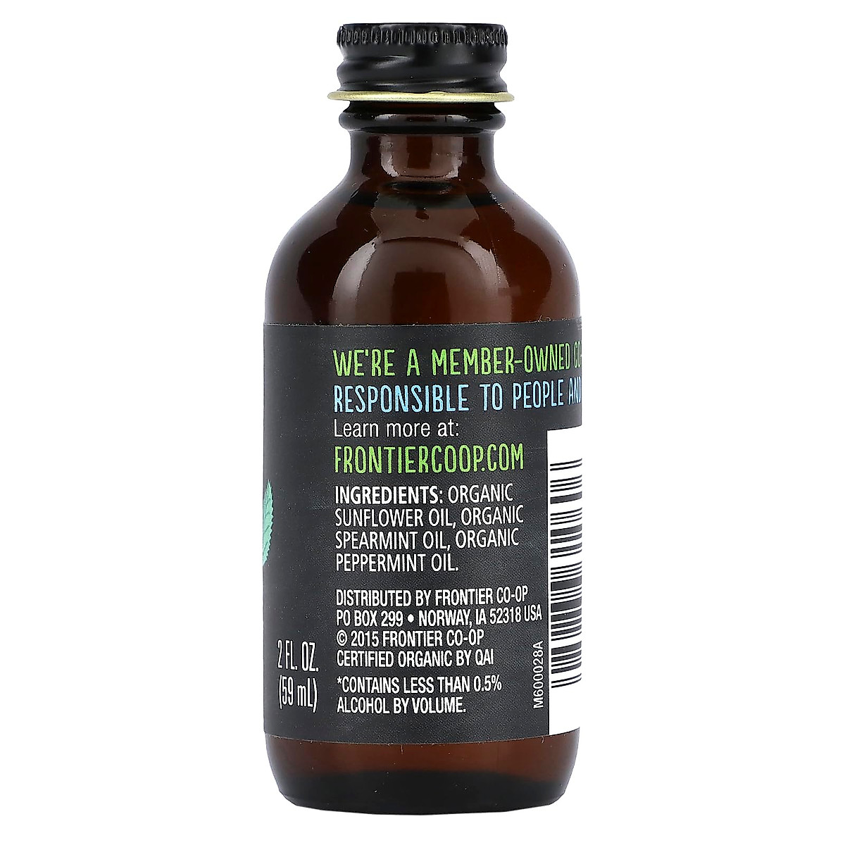 Mint Flavor-Alcohol Free (Organic) Frontier Natural Products 2 oz Liquid