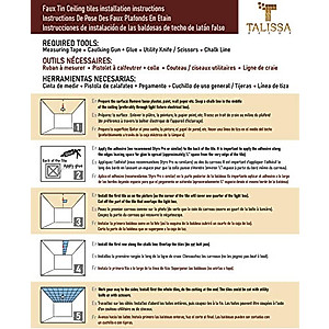 Faux Tin Glue up Drop in Ceiling Tile #TD04 Antique Silver. Pack of 10 2'X2' tiles covers 40 sq.ft. Easy to install PVC panels, great for DIY projects - antique vintage look ceiling, 3D wall paneling