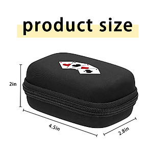 Hard Portability Playing Card Travel Case Compatible with Set Enterprises FiveCrowns card game,Protective Case Organizer.(Notincluding Cards)(black)