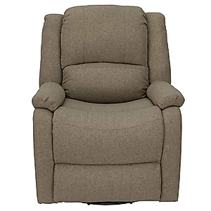 RecPro Charles Collection | 30" Swivel Glider RV Recliner | RV Living Room (Slideout) Chair | RV Furniture | Glider Chair | Oatmeal or Fossil | Cloth (2 Pack, Oatmeal)