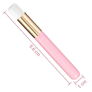 20 Pieces Lash Shampoo Brushes, Peel Off Blackhead Brush Remover Tool, Nose Pore Deep Cleaning Brush, Facial Cleansing Brushes, Eyelash Extensions Blackhead Brush Washing Brush Lash Cleanser (Pink)