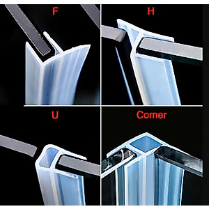 hokmly 120 Inch 10 Ft (Feet) Soft Shower Doors Sweep to Stop Leaks,Glass Door Seal Strip, Shower Silicone Seal Strip