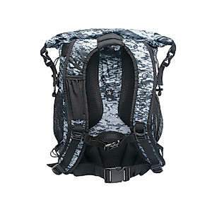 geckobrands Dueler Waterproof 32L Backpack (Artic geckoflage), Use for nearly any sport, 2 compartments, Separate Wet from Dry