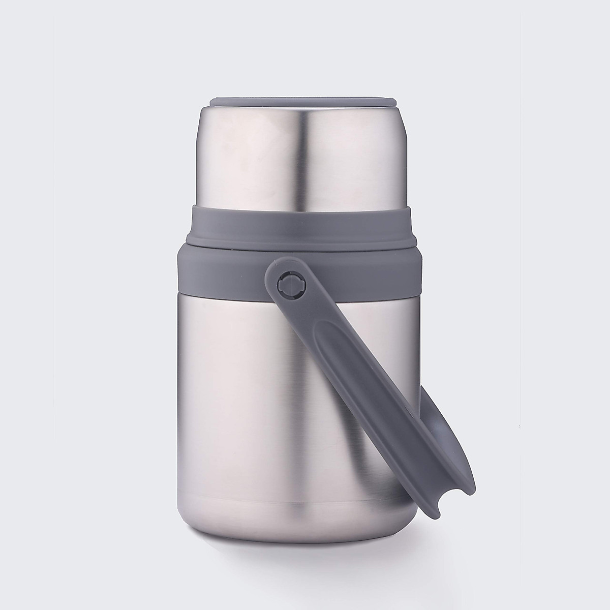 34 oz 18/10 Stainless Steel Vacuum Soup Jar, Full Size Stainless Steel Spoon, 34 Ounce Capacity, Vacuum Insulated