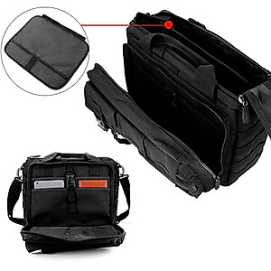GES Tactical Briefcase, 17.3 Inch Men's Messenger Bag Military Briefcase for Men