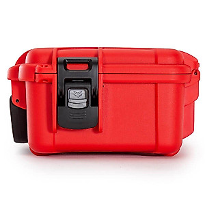 Nanuk 904 Waterproof First Aid Prepper Survival Gear Dust and Impact Resistant Case - Empty - Red
