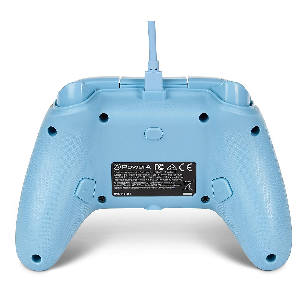 PowerA Enhanced Wired Controller for Xbox Series X|S - Cuphead: Mugman, Gamepad, Wired Video Game Controller, Gaming Controller, Xbox Series X|S - Xbox Series X