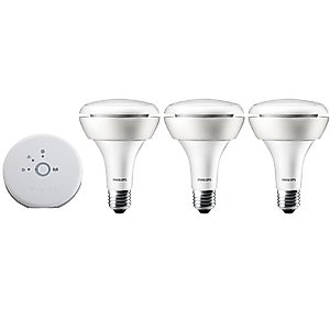 Philips Hue White and Color Ambiance BR30 Starter Kit (Older Model, 3 BR30 Bulbs and Bridge, Compatible with Amazon Alexa, Apple HomeKit and Google Assistant)