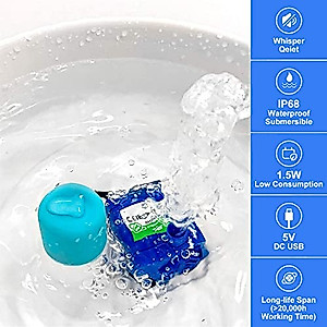 Cepheus Replacement Pump for Cat Water Fountain - Extreme Silent Pet Fountain DR-DC160 Pump with 6 ft USB Cable Cord for Automatic Cat Water Fountain Stainless Steel (No Adapter)