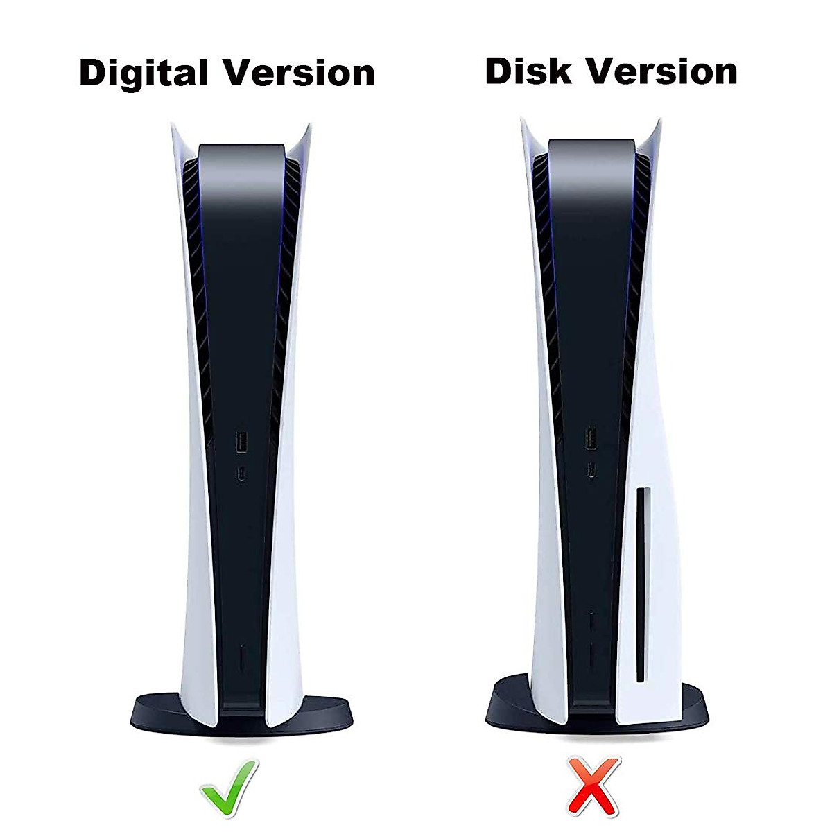 DOMILINA Full Body Vinyl Decal Cover for PS5 Digital Edition Console & Controllers - American Flag