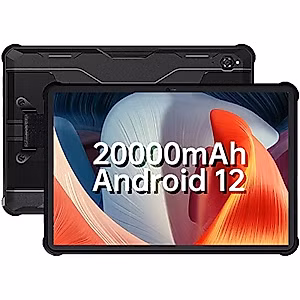 OUKITEL 10in Tablet Android12 20000mAh RT2 Rugged Tablet 8GB+128GB 1TB Tablet, Waterproof Tablet 4G LTE Dual SIM+5G WiFi Smart Tablet 16MP+16MP Camera 33W Fast Charging/IP68/IP69K/OTG/T-Mobile