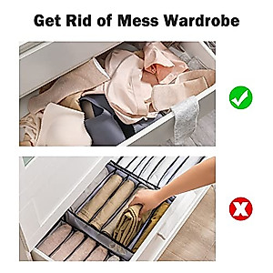 Wardrobe Clothes Organizer for Folded Clothes,Pants, Storage Container Closet Organizers and Storage , Drawer Organizers for Pants Jeans Shirt Skirt Leggings Women