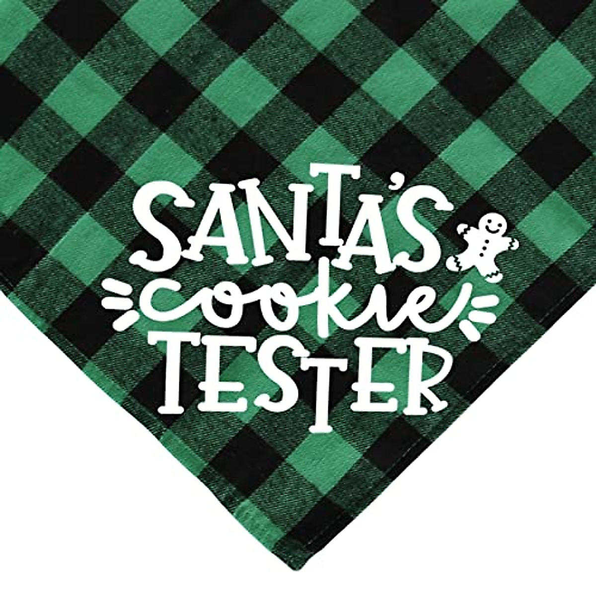 JOTFA 2 Pack Christmas Dog Bandanas, Holiday Christmas Plaid Dog Puppy Bandana Scarf Costume for Small Medium Large Dogs Pets