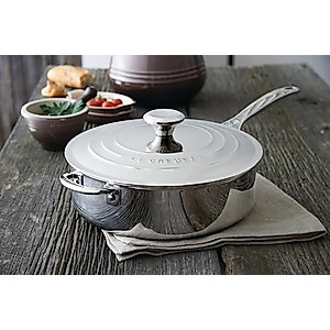 Le Creuset Tri-Ply Stainless Steel Saute Pan, 3 qt.