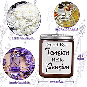 Hyindoor Scented Candles - Retirement Gifts - Lavender Jar Soy Candles for Coworker, Employee, Teacher, Friends - Friendship Gifts, Funny Gifts, Farewell Gifts, Retirement Gifts for Women