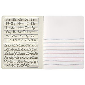 Office Depot® Brand Primary Composition Books, 7-1/2" x 9-3/4", Unruled/Primary Ruled, Black, 100 Sheets Per Pad, Pack O