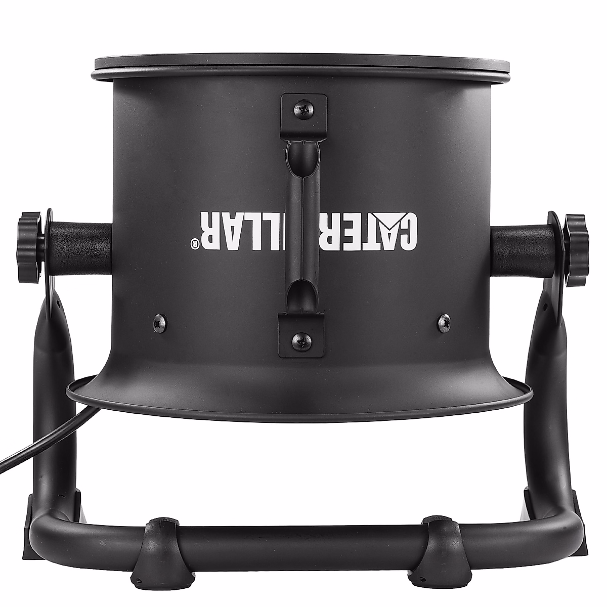 CATERPILLAR CAT HVD-9AC - 9" High-velocity Drum Air Circulator Fan with 360-degree Pivoting Head and Dual Ball Bearing 4-speed Motor, Black