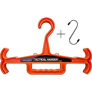 Tactical Hanger by HICE | Original Heavy Duty Hanger | 200 lb Load Capacity | Durable High Impact Resin | for Body Armor, Tactical Gear, Police Gear, Military Gear, Scuba, Survival Equipment (Orange)