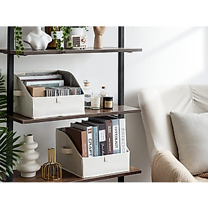 StorageWorks 3-Pack Foldable Trapezoid Storage Bins with 3-Pack Closet Storage Bins