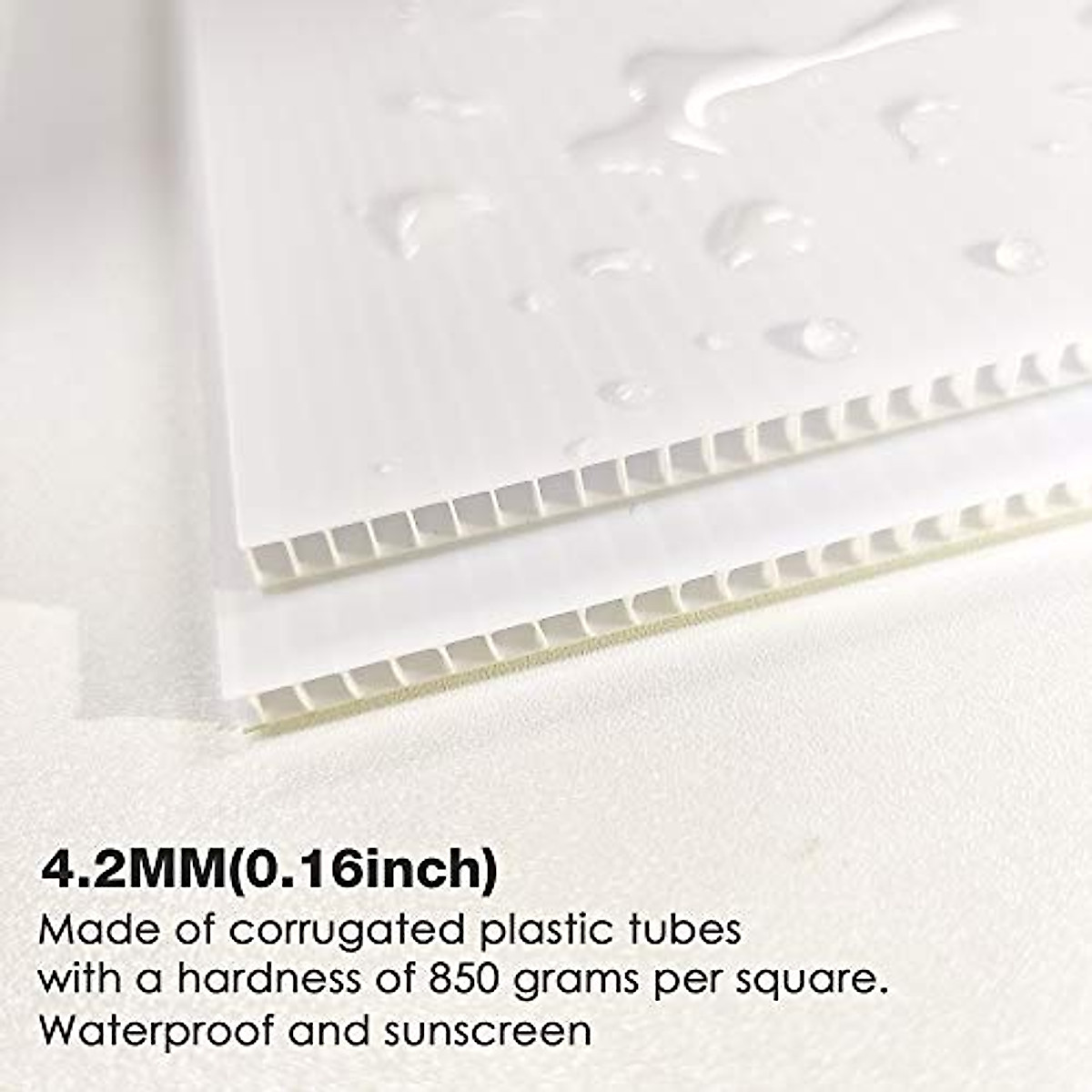 Blank Yard Signs With Stakes, 2 Pack 18 x 12 Inches White Plastic Yard Lawn Sign For Happy Birthday,Garage Sale Signs, Rent, Guidepost Decorations, Blank Lawn Signs With Stakes