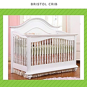 CC KITS Full-Size Conversion Kit Bed Rails for Munire & Echelon Convertible Cribs (White)