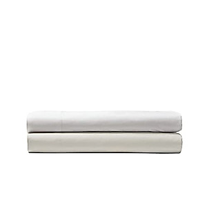 Tommy Bahama - Queen Sheets, Cotton Percale Bedding Set, Crisp & Cool, Stylish Home Decor (Cool Zone White, Queen)